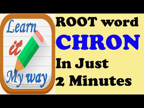 Learn Vocab in hindi with Pictures Root word CHRON