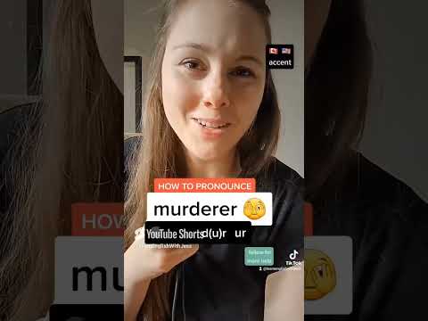 HOW TO PRONOUNCE "MURDERER" (comment prononcer/ como pronunciar/ як вимовляти) //Online English Help