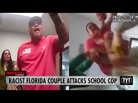 WATCH: Racist Couple JUMPS School Cop For Charging Violent Son