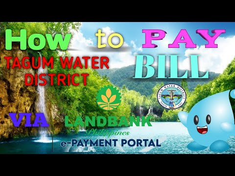 HOW TO PAY TAGUM WATER DISTRICT BILL VIA LANDBANK e-PP
