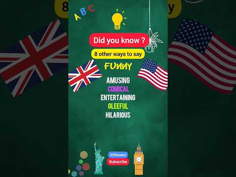 8 other ways to say funny | how to become fluent english speaker #learnenglish #vocabulary #shorts