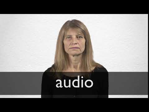 How to pronounce AUDIO in British English