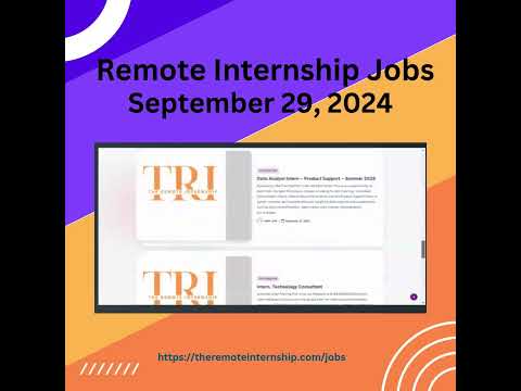TRI Remote Intern Jobs Reel 9 29 2024