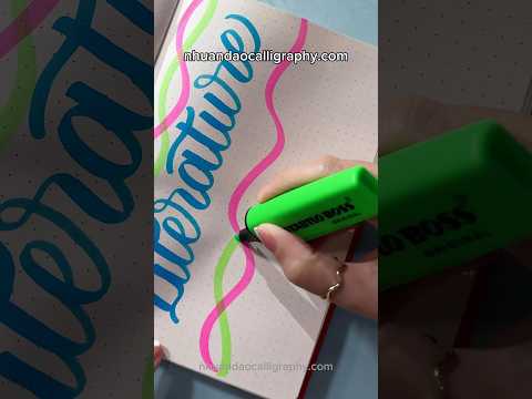 Easy Front Page Idea: Literature β¨ #NhuanDaoCalligraphy #Calligraphy #FrontPage #shorts