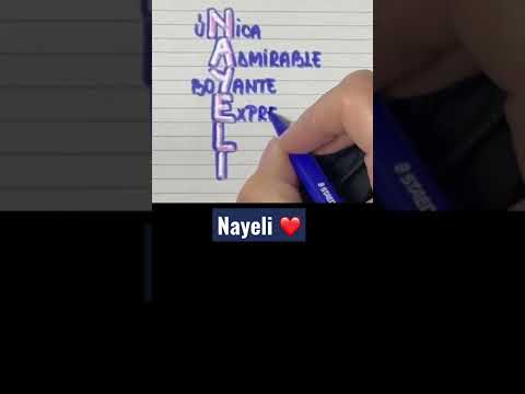 Significado del nombre NAYELI #significado #nombre #nayeli
