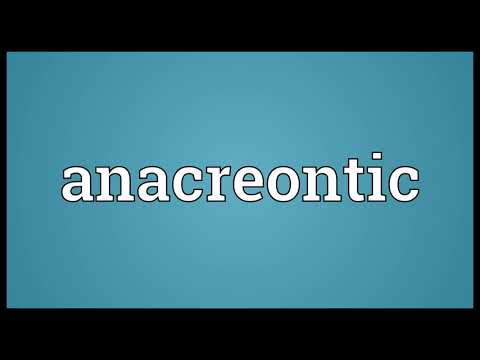 Anacreontic Meaning