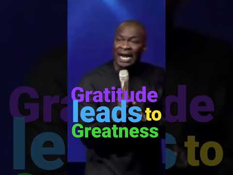 Gratitude to greatness #apostlejoshuaselman #shorts #attitudeofgratitude