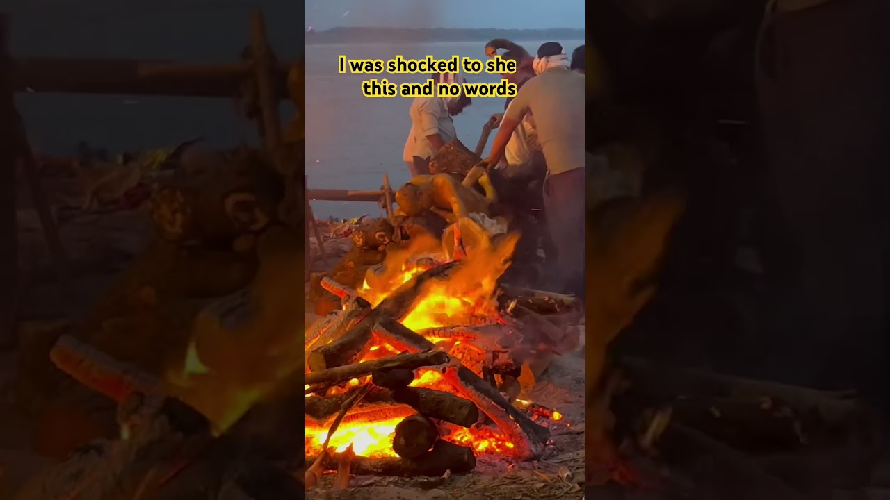 Body burning in Varanasi #varanasi #shorts