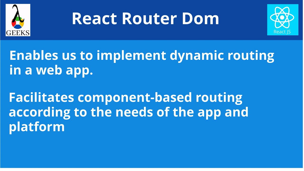 React JS Tutorial-6:React Router Link Example
