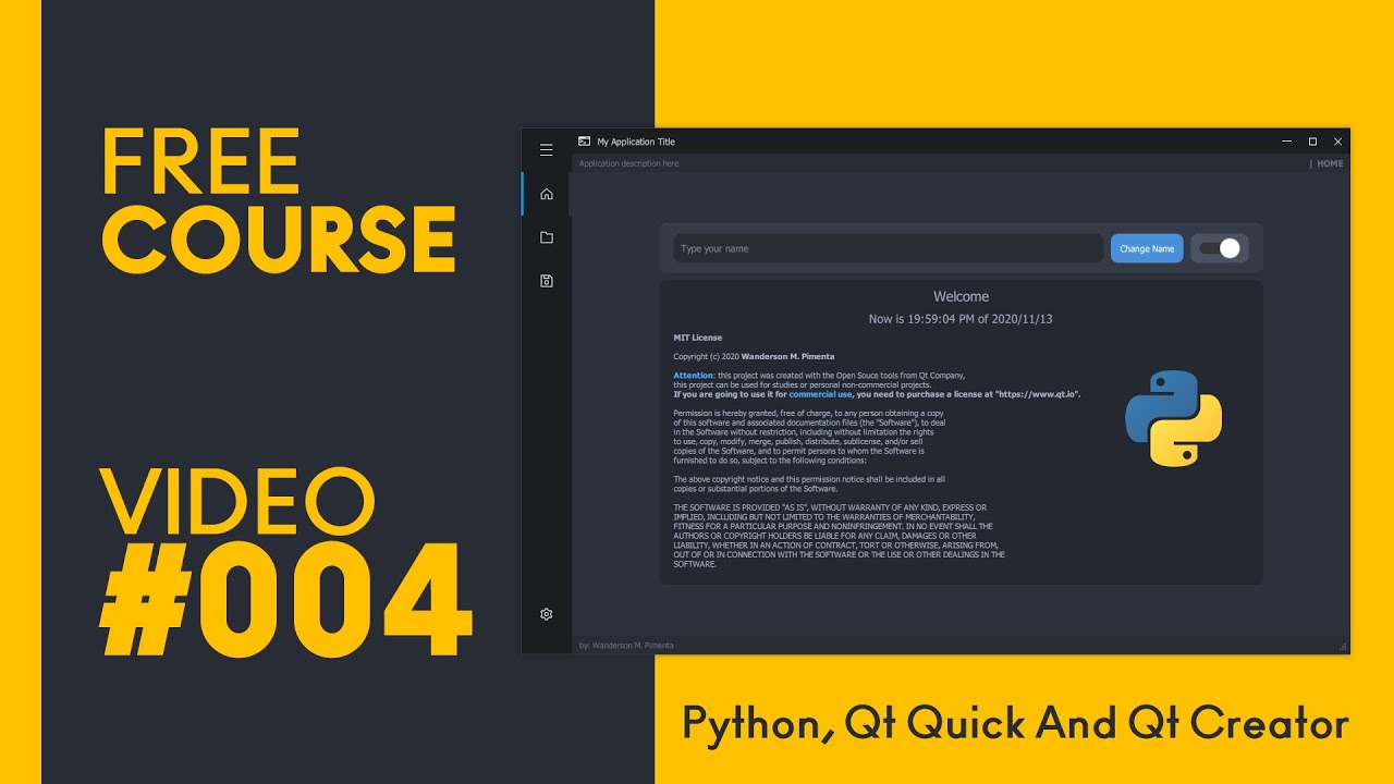 PYTHON and QT QUICK - Custom Buttons With QML And JavaScript - [MODERN GUI] - #Video004