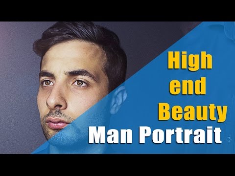 Photoshop CS6 - High End Beauty speed retouching - Man Portrait Retouching