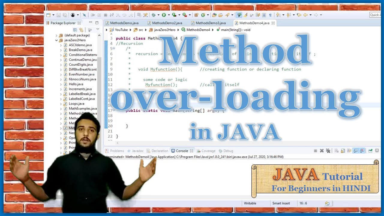 Method Overloading in Java | Coding Wallah