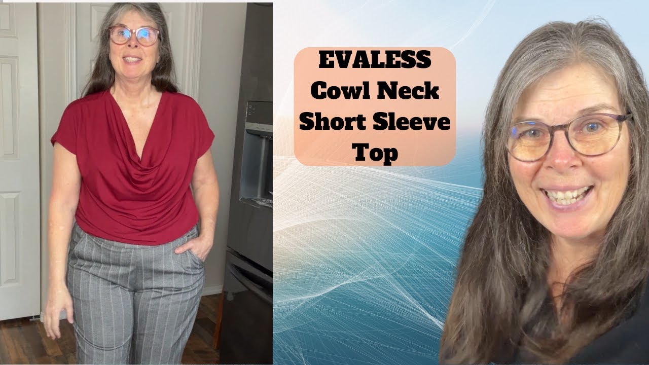 EVALESS Cowl Neck Top Review: Comfy, Stylish Elegance! #ad