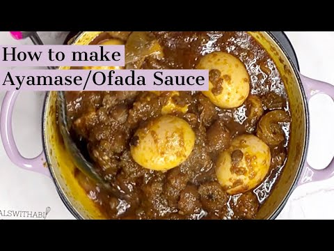 How to make Authentic Ayamase Stew Recipe | Easy Ofada Sauce (Green Pepper Sauce)Start to Finish