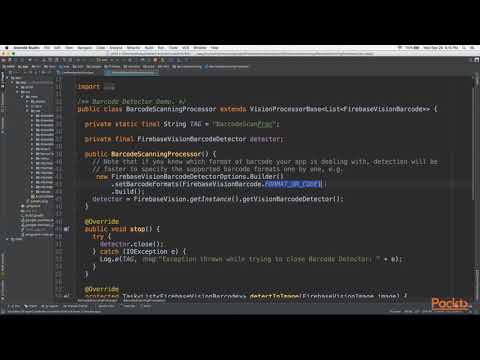 Learn Machine Learning Android App development ML Kit Implement Barcode Scan Device | packtpub ...