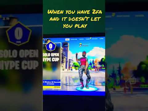 When you have 2fa and you can’t play the Tournament