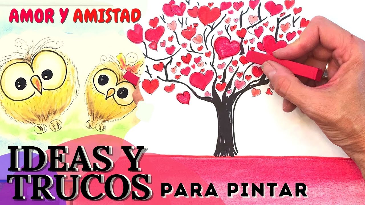 Ideas y trucos para dibujar y pintar Tarjetas de San Valentín Cómo dibujar y pintar con corazones