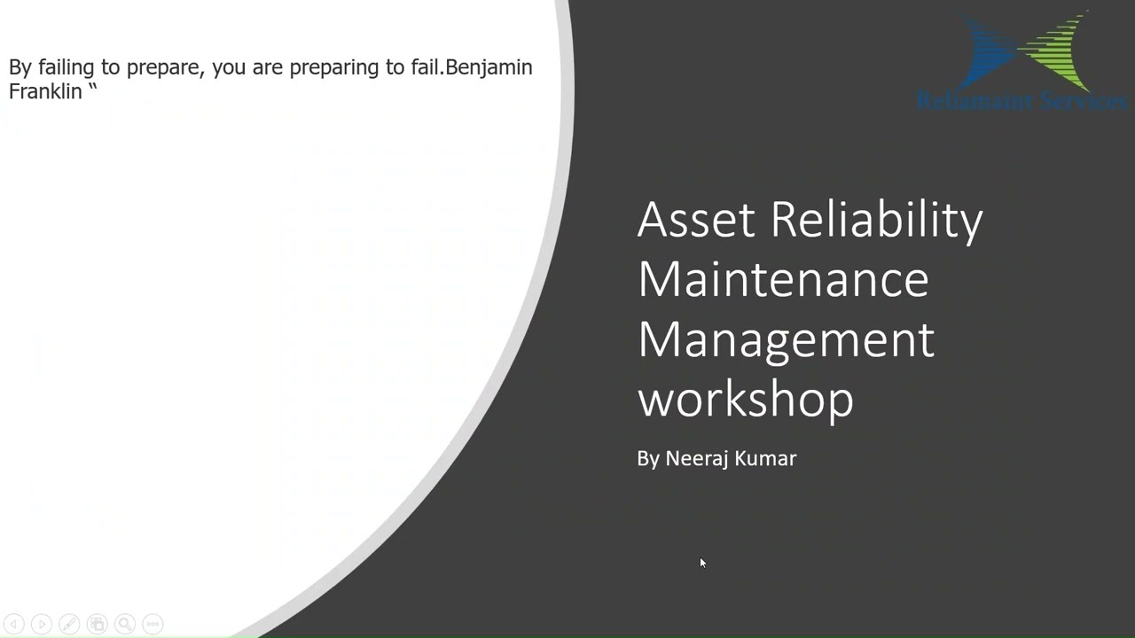Equipment Reliability and Maintenance Management _Part 1