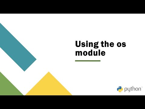 Using the os module in python