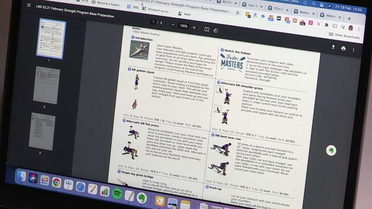 What's inside a Faster Masters Rowing subscription