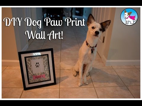 DIY Dog Paw Print Wall Art