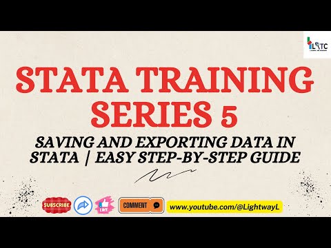 Saving and Exporting Data in Stata | Easy Step by Step Guide