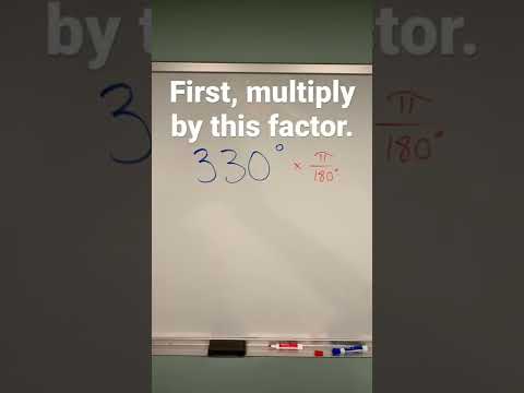 The EASY Way to Convert From Degrees to Radians #shorts