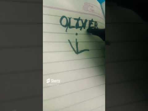 Logo Name OLIVERđź’™ Comment Your Names #shorts #short #oliver #logodesign