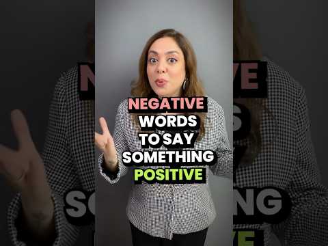 Negative Words To Say Positive Things - Expand Your Vocabulary #englishwords #speakenglish #esl