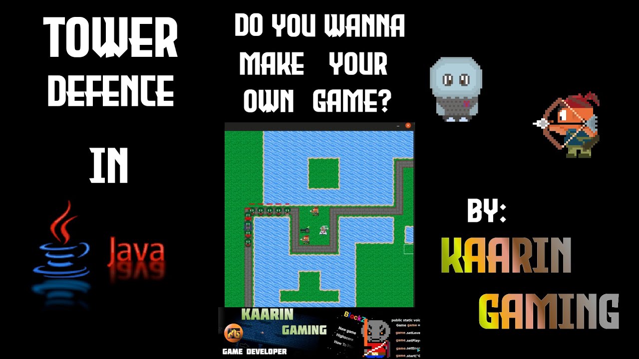 LEARN HOW TO make a GAME - TOWER DEFENCE in JAVA - 2021