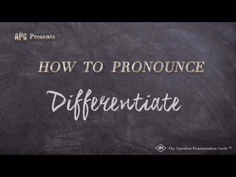 How to Pronounce Differentiate (Real Life Examples!)