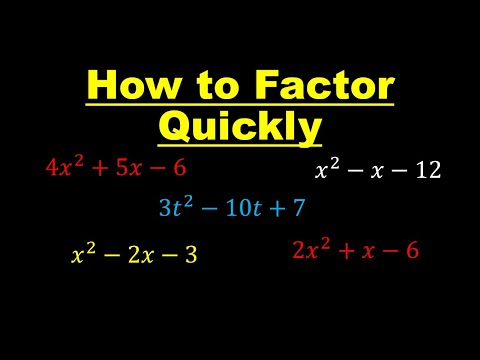 How to Factor Quickly | OGE