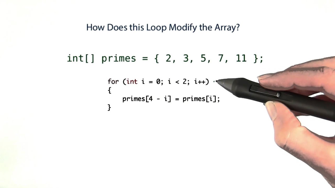 Modifying the Array - Intro to Java Programming