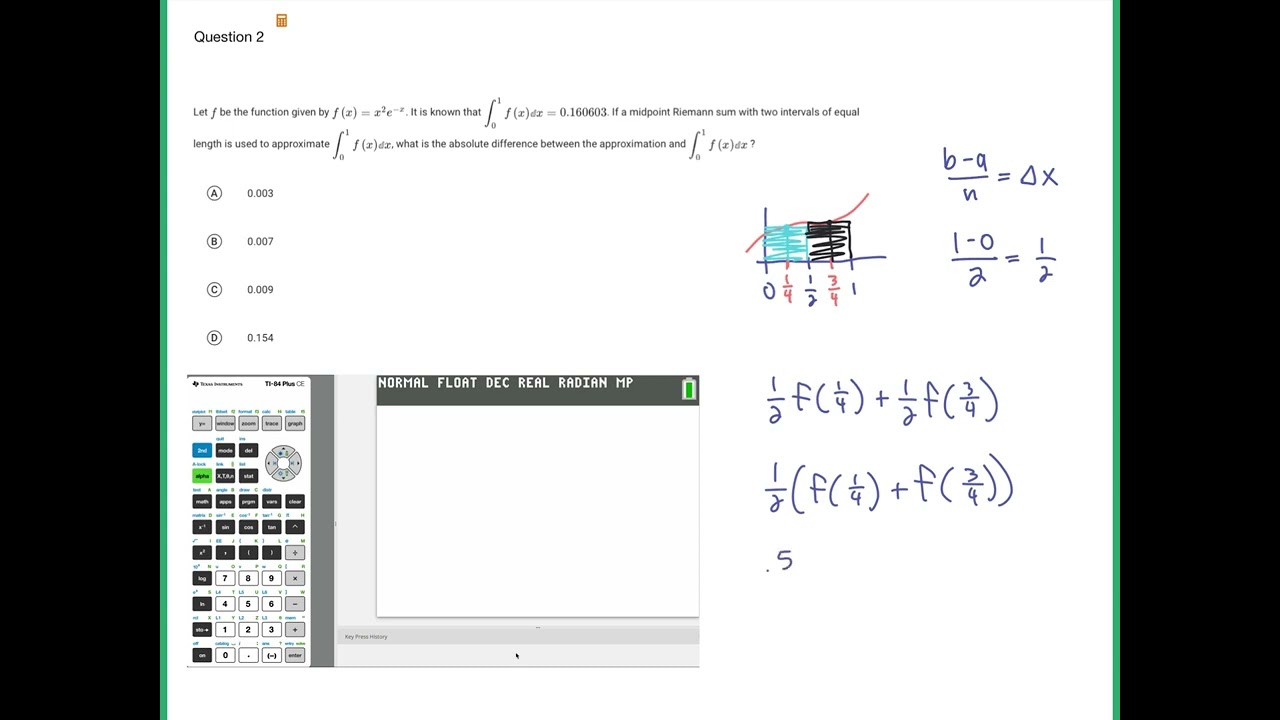 AP Calculus AB - Unit 6 Progress Check - MCQs (parts A & B)
