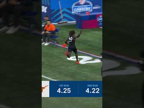 Xavier Worthy Breaking Records at last year's Combine 😤