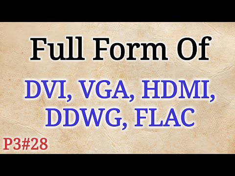 Full Form of DVI, VGA, HDMI, DDWG, FLAC | Full Form GK in Hindi | Mahipal Rajput
