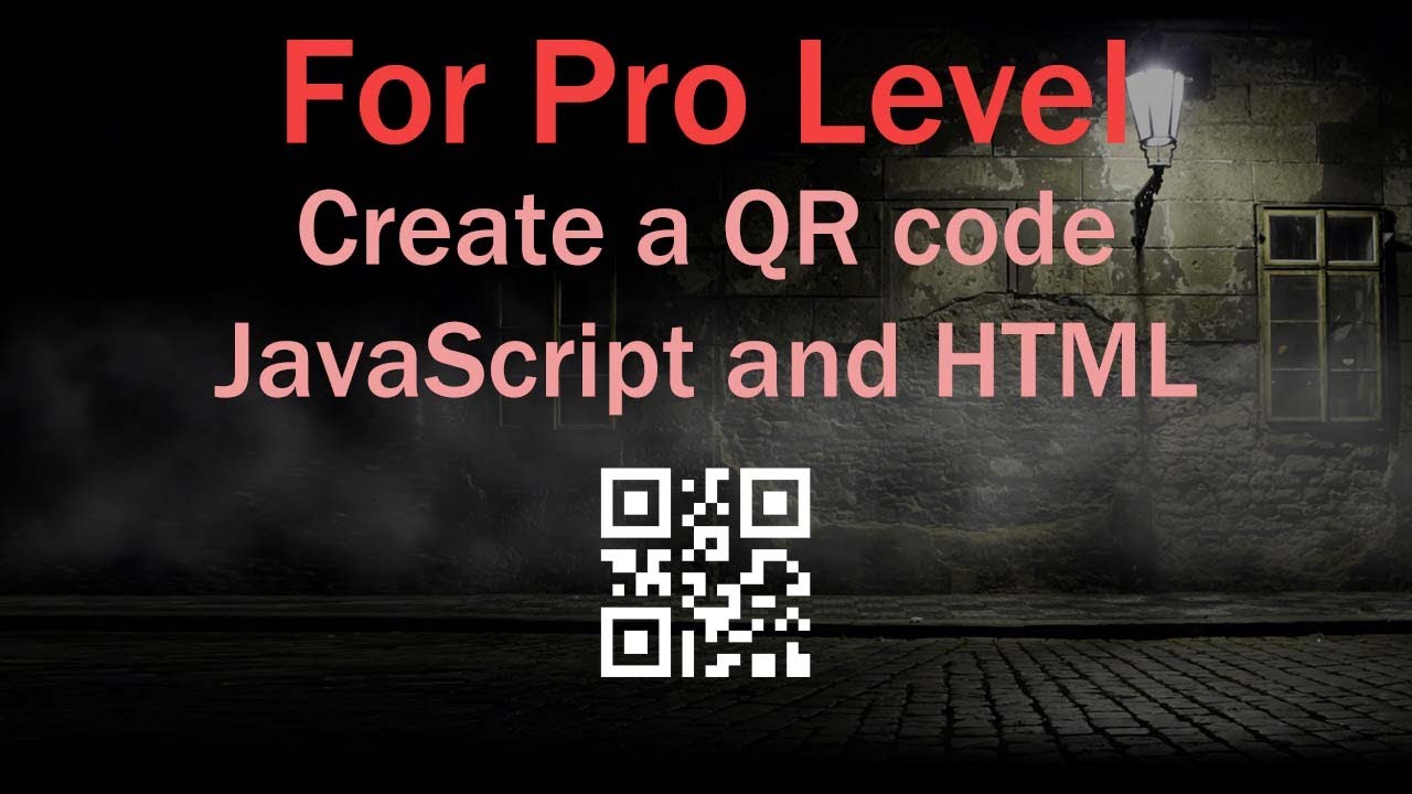 How to create a QR code in JavaScript and HTML?