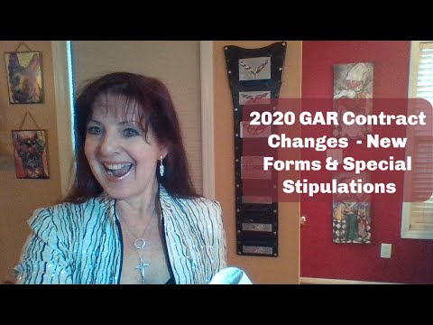 2020 GAR Contract Changes: New Forms & Special Stipulations – Maximum ...