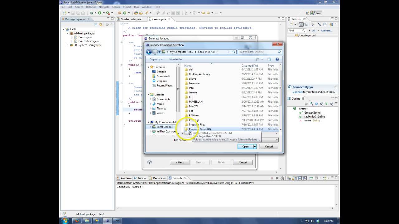Generating Javadoc