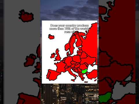 Does your country produce more than 75 percent of the worlds rose oil ?🛢️#geographythroughmaps #map