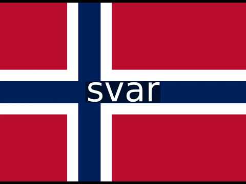 How to pronounce svar in Norwegian