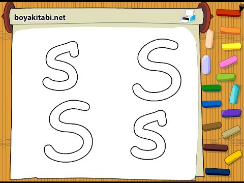 Alphabet Coloring Pages - Letter S Coloring Page