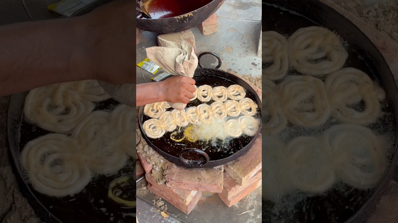 Jabali makaing in desi style Indian marriage #jalabi #marriage #viral #food #travel #weeding