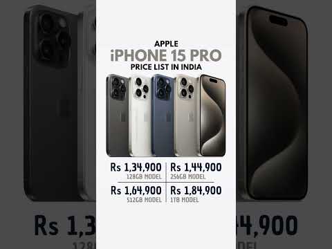 Apple iPhone 15 Pro Price List in India 🇮🇳