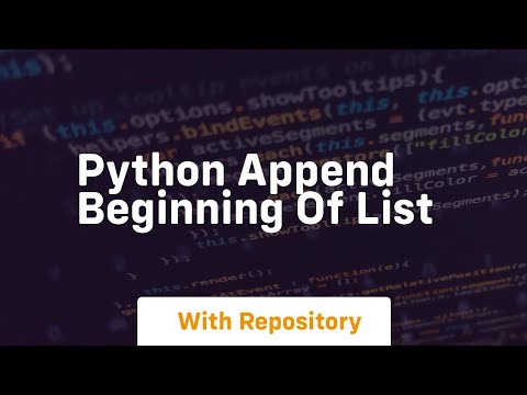 python append beginning of list