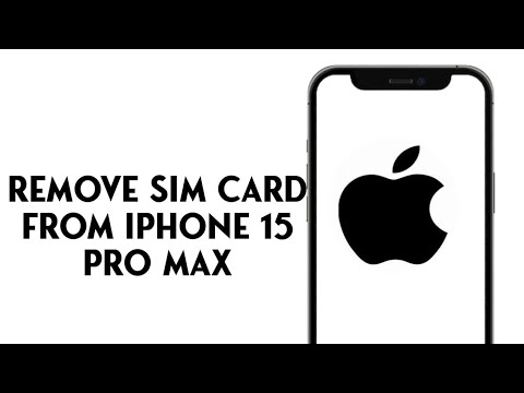 How To Remove Sim Card From iPhone 15 Pro Max