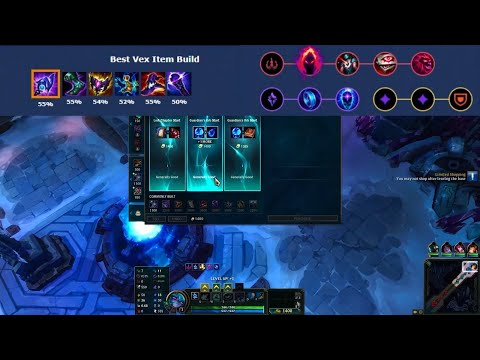 LOL - League Of Legends - Highlight - Vex ARAM Build Guide, Runes, Items 13.1, LoL