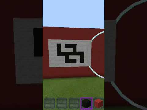 Creat Nazi flag in MINECRAFT