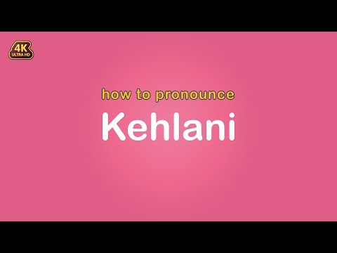 how to pronounce Kehlani 【Name】