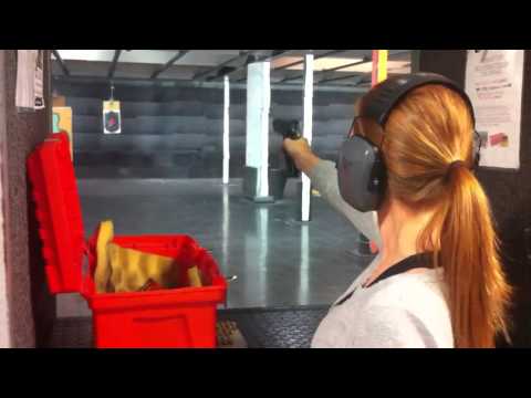 Amanda shooting 1911 9mm